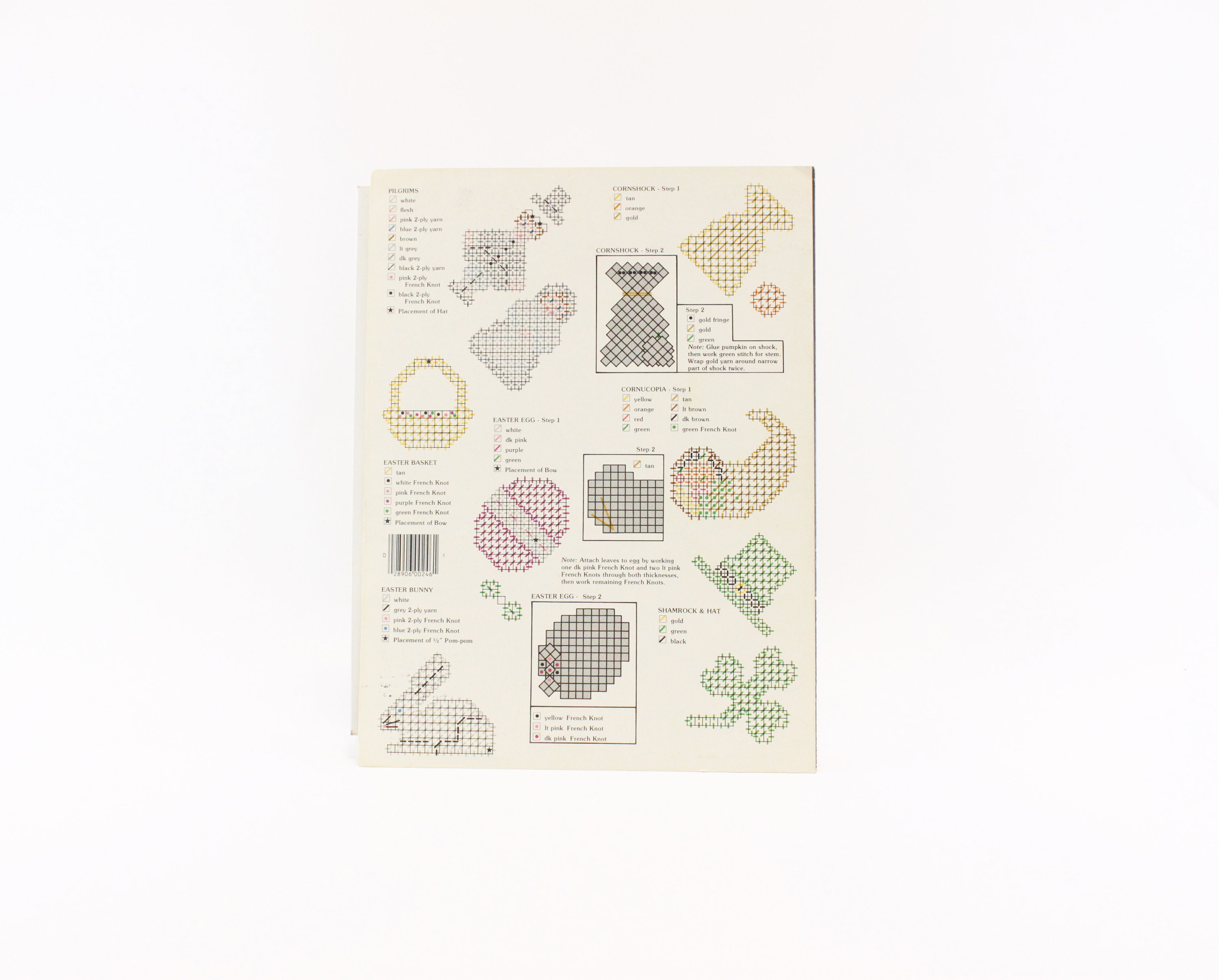 Vintage Leisure Arts Plastic Canvas Pattern, Holiday Magnets for ...