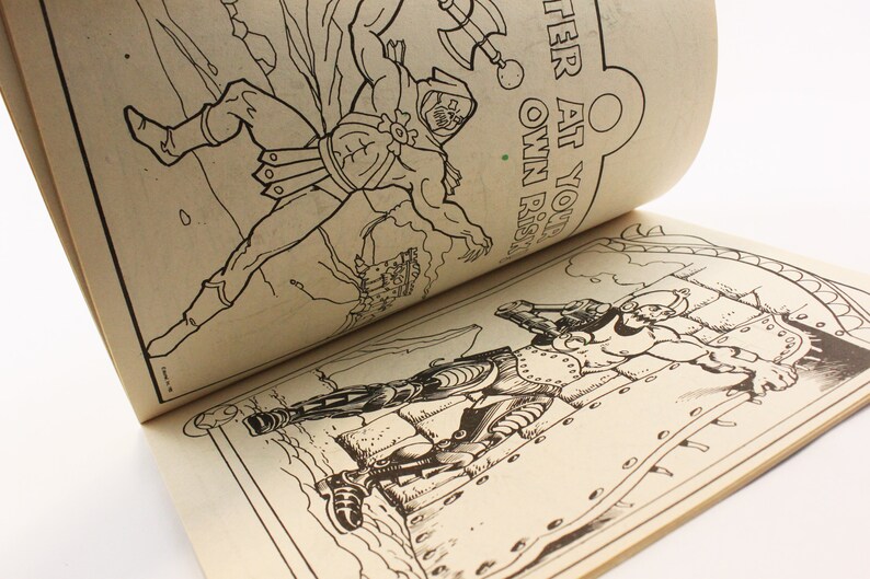 Vintage Masters of the Universe Colouring Book by Golden, Coloring ...
