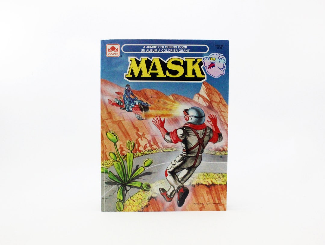 Vintage Mask Colouring Book by Golden, Coloring Books, 1986 Printed in ...