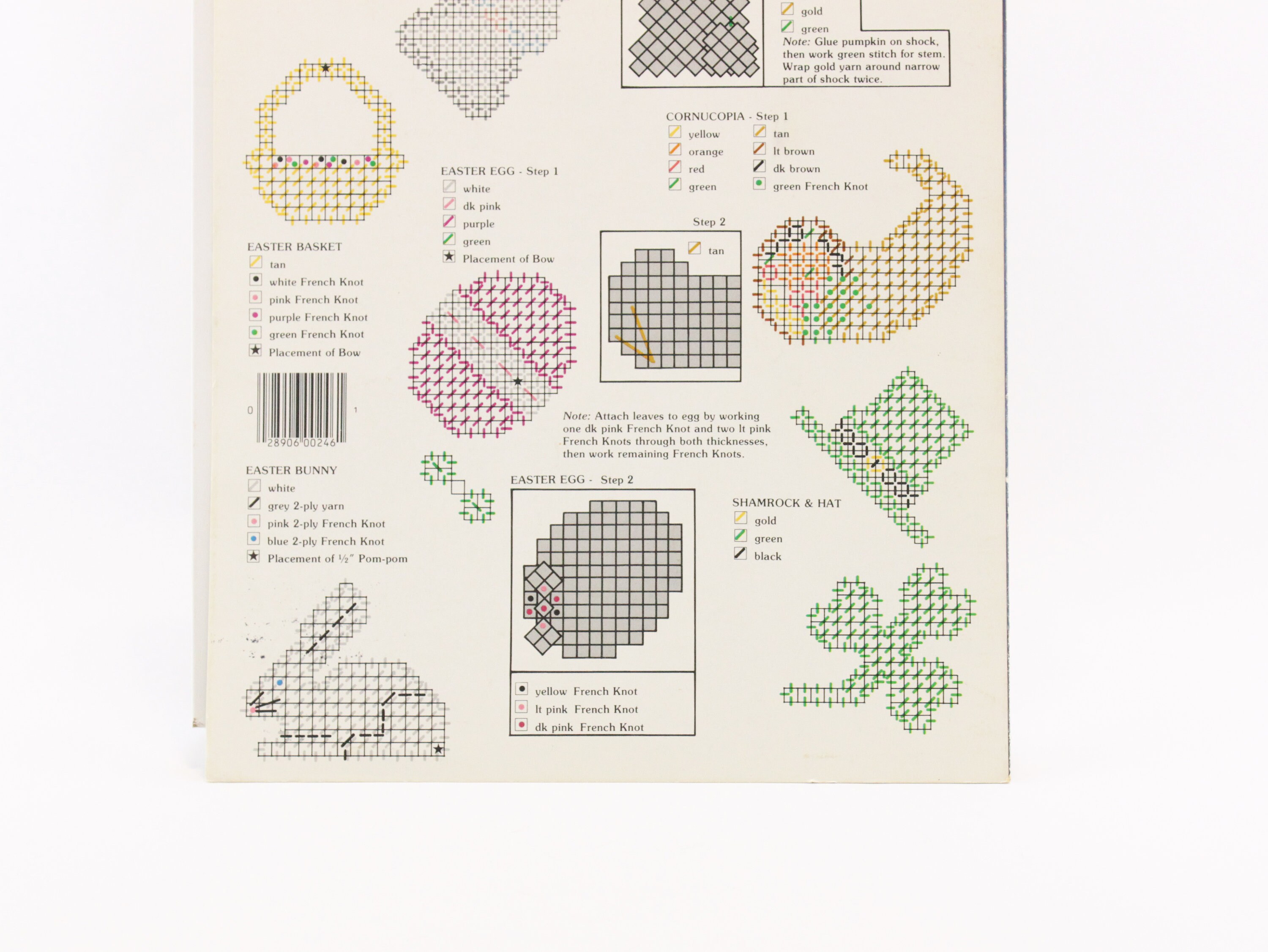 Vintage Leisure Arts Plastic Canvas Pattern, Holiday Magnets for ...