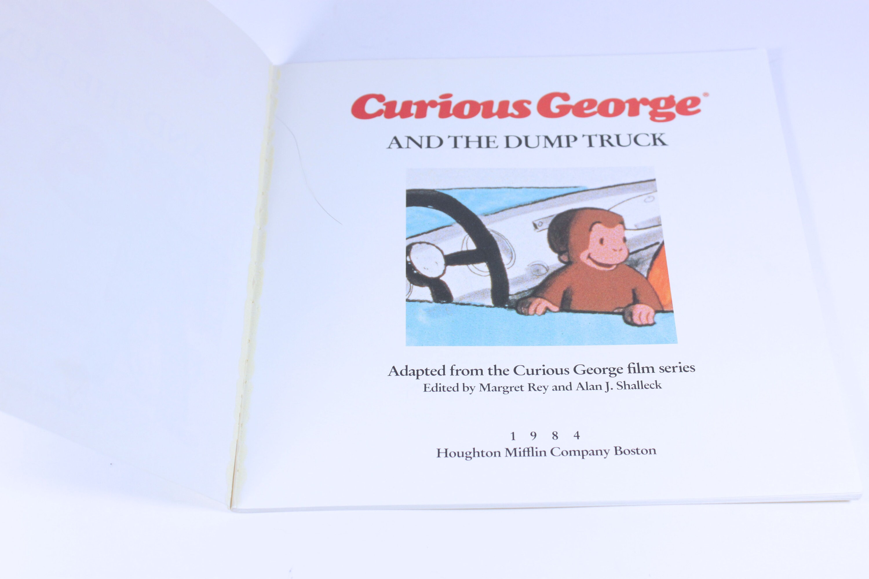 Vintage Book, Curious George and the Dump Truck, Edited by Margret Rey ...