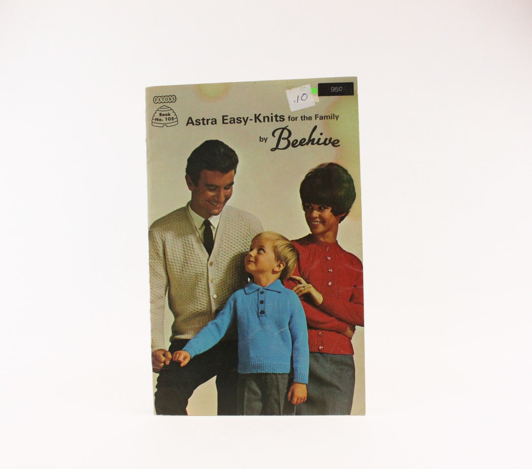 Vintage Knitting Pattern, Patons Astra Easy-knits for the Family by ...