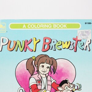 Vintage Punky Brewster Colouring Book by Golden, Coloring Books, 1986 ...