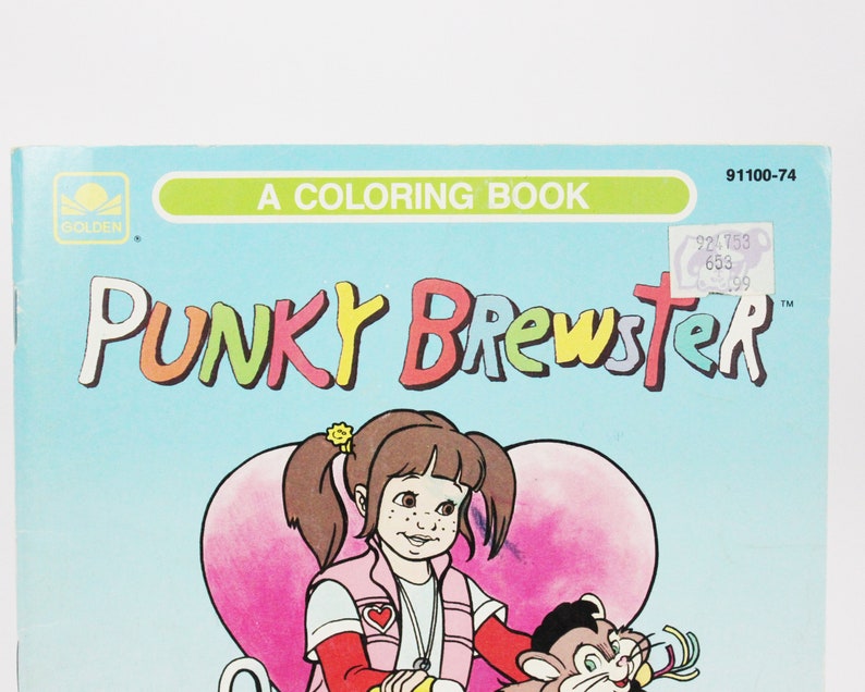 Vintage Punky Brewster Colouring Book by Golden, Coloring Books, 1986 ...