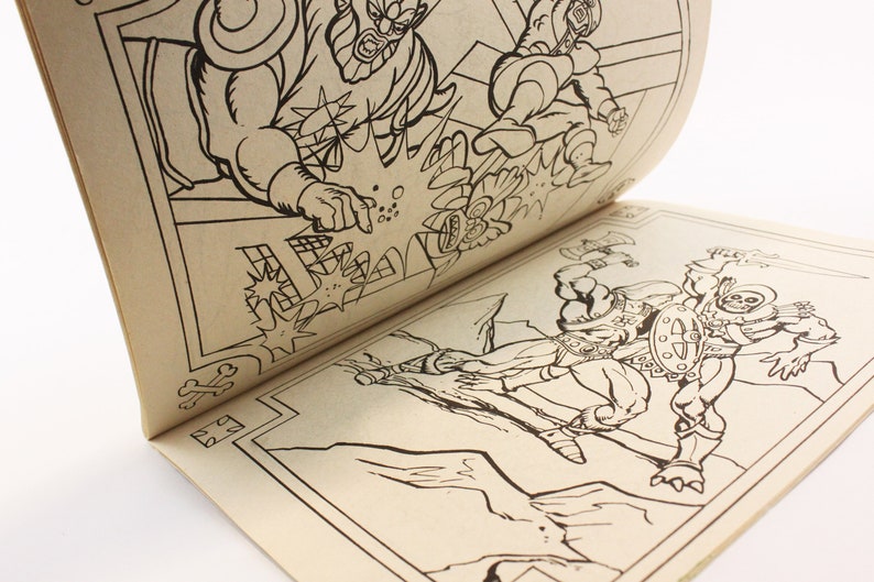 Vintage Masters of the Universe Colouring Book by Golden, Coloring ...