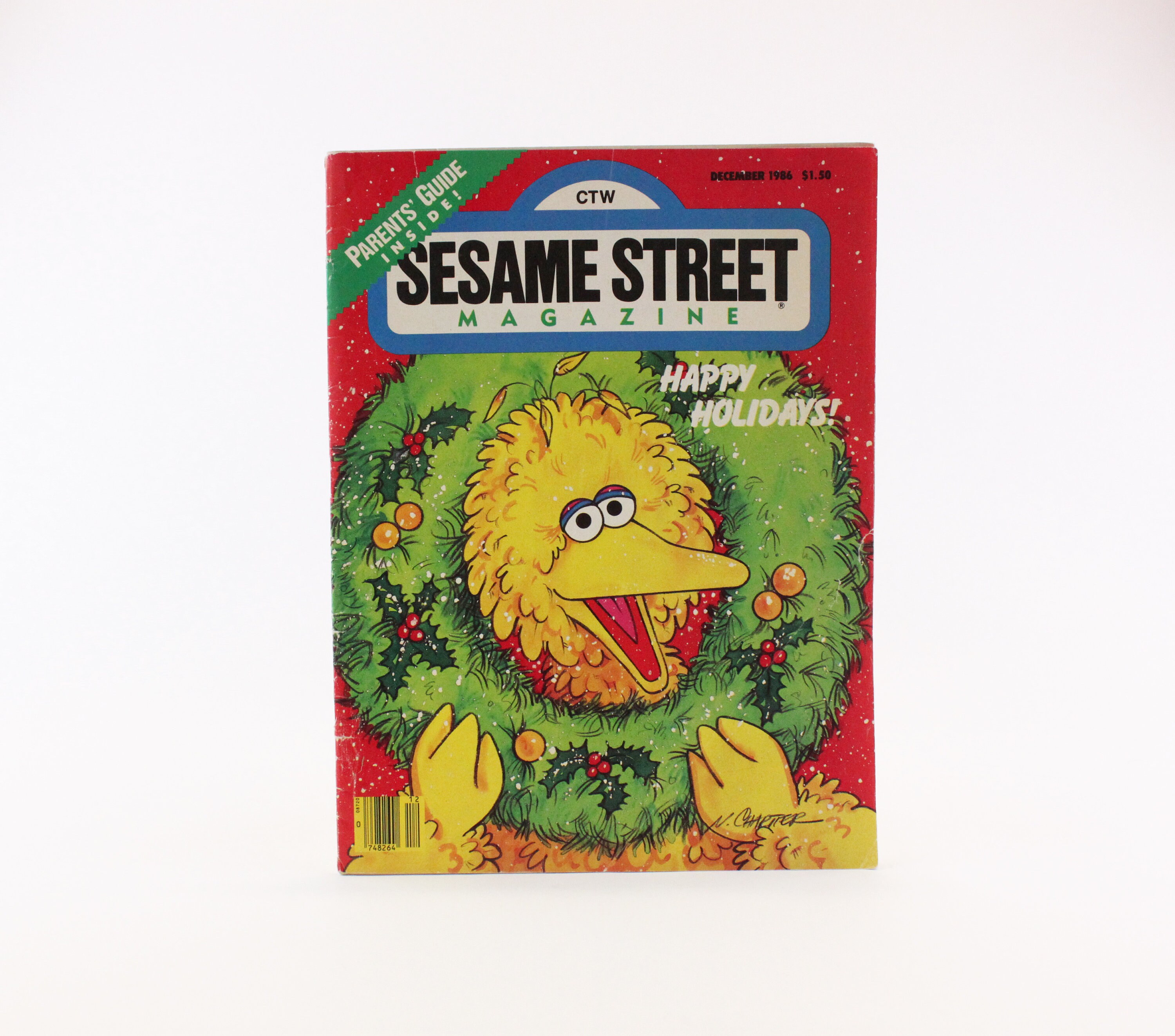 Vintage Magazine, Sesame Street Magazine, December 1986, Happy Holidays ...