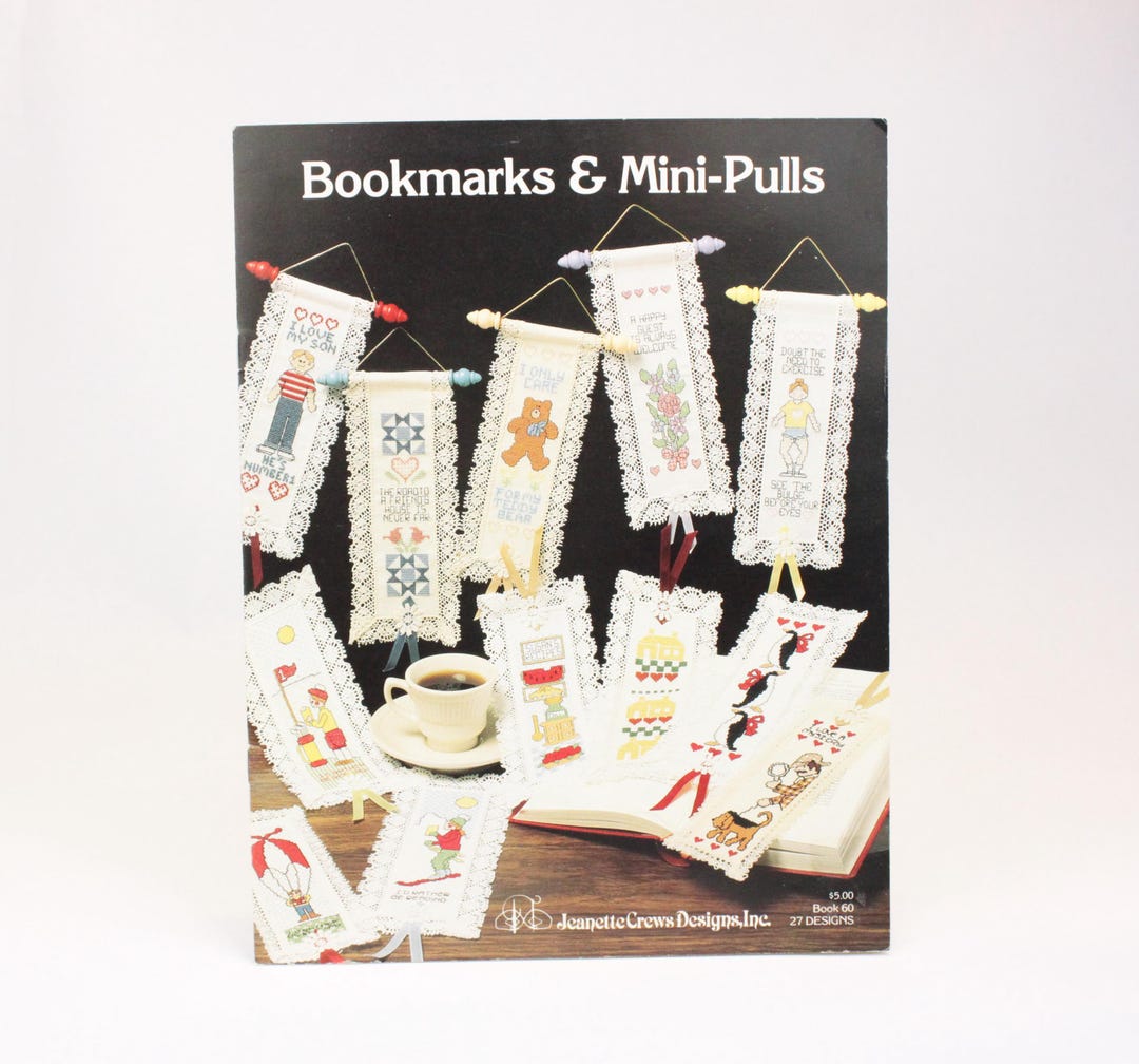 Vintage Jeanette Crews Design Cross Stitch Pattern, Bookmarks and Mini ...