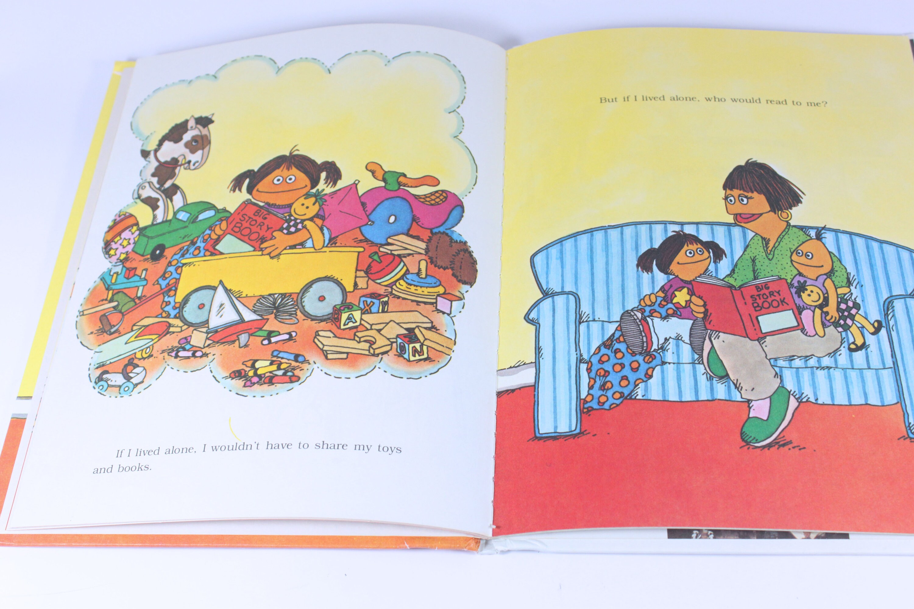 Vintage Sesame Street Book: If I Lived Alone, 1980 - Etsy
