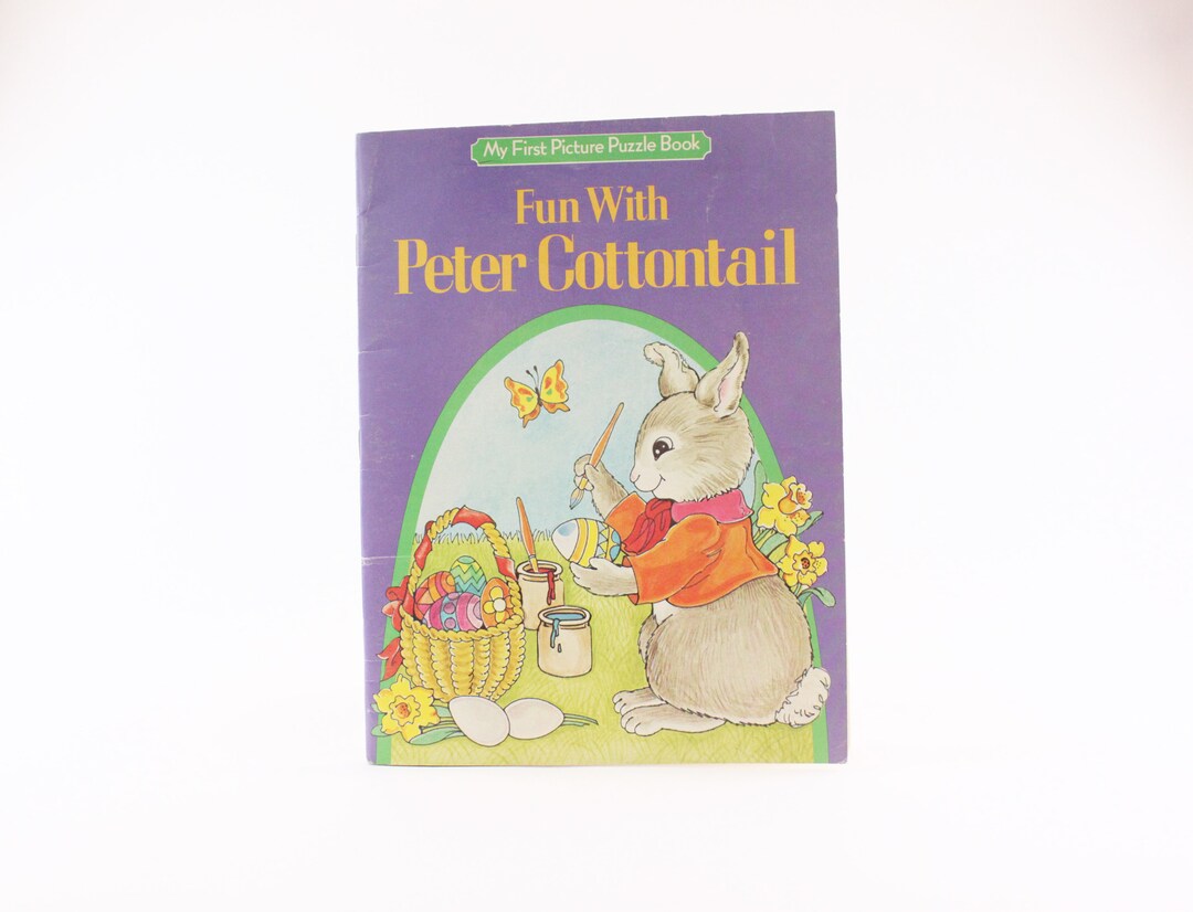 Vintage Activity Book, My First Picture Puzzle Book, Fun With Peter ...