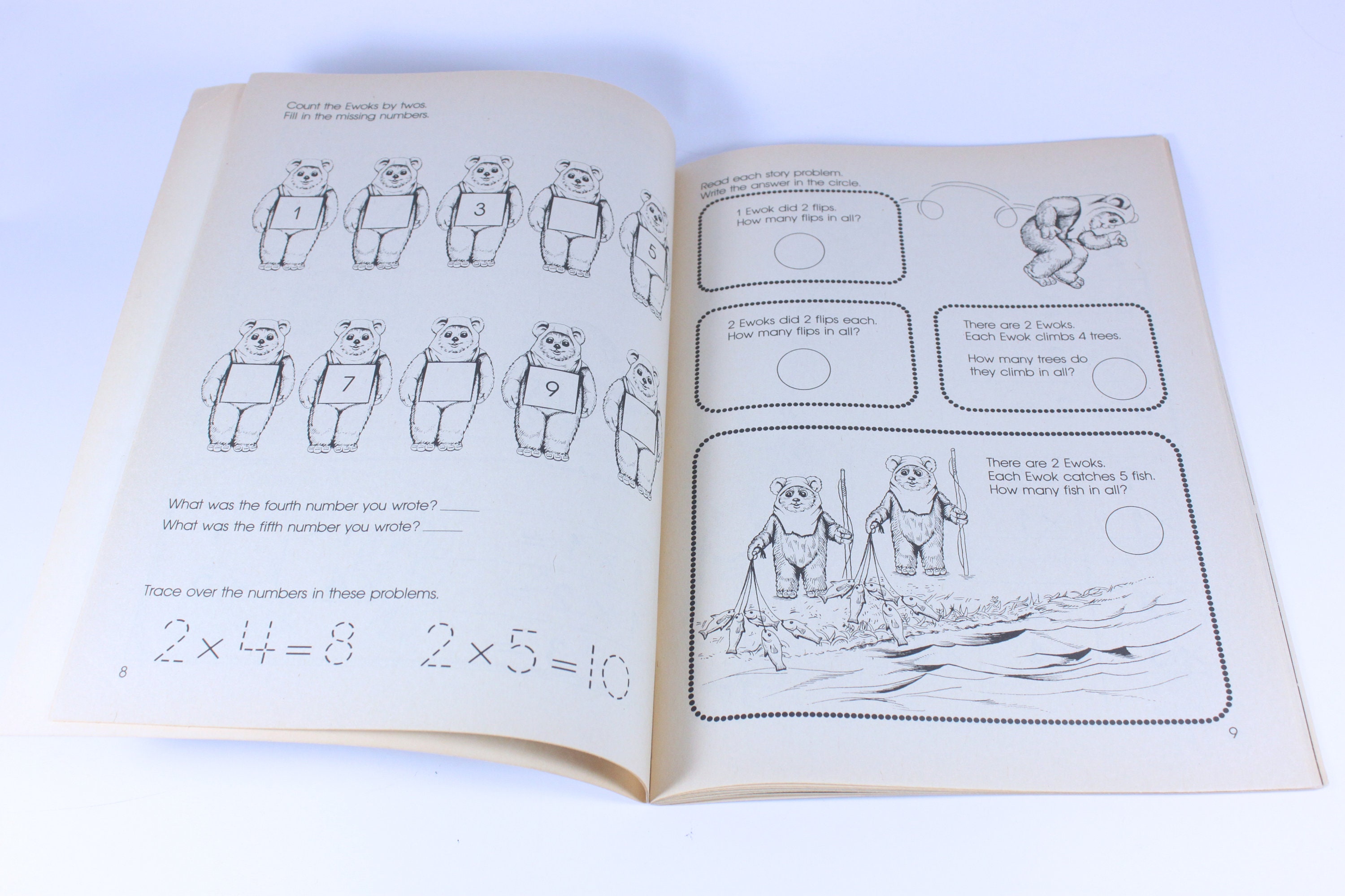 Vintage Book Star Wars Return of the Jedi Multiplication A - Etsy