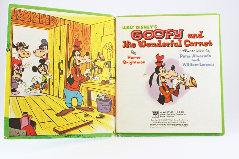 Vintage Walt Disney's Goofy and His Wonderful Cornet by Homer Brightman ...