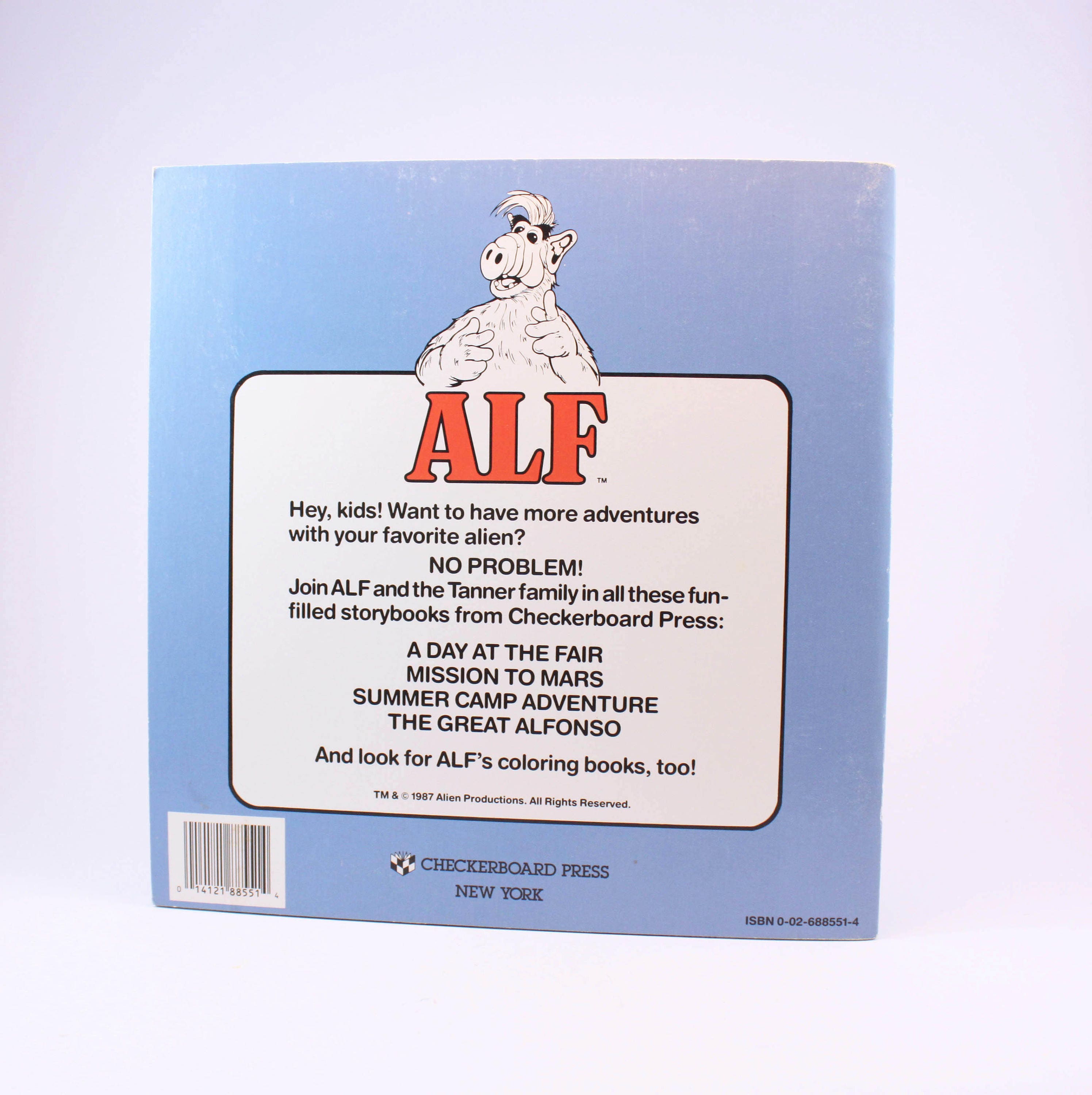 Alf Vintage Soft Book Alf A Day at the Fair by Johnson Hill - Etsy