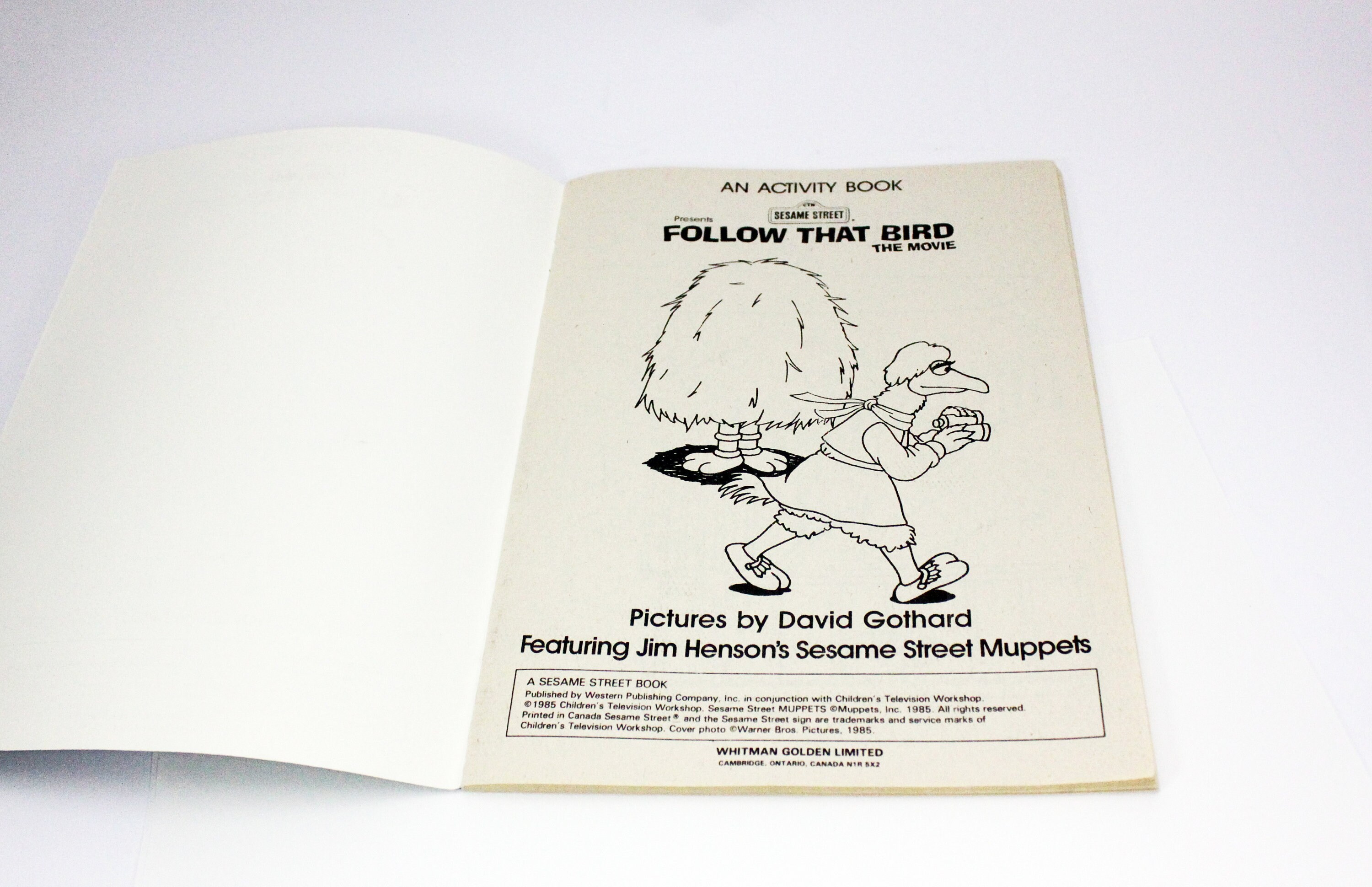 Vintage Sesame Street Follow That Bird the Movie Activity - Etsy