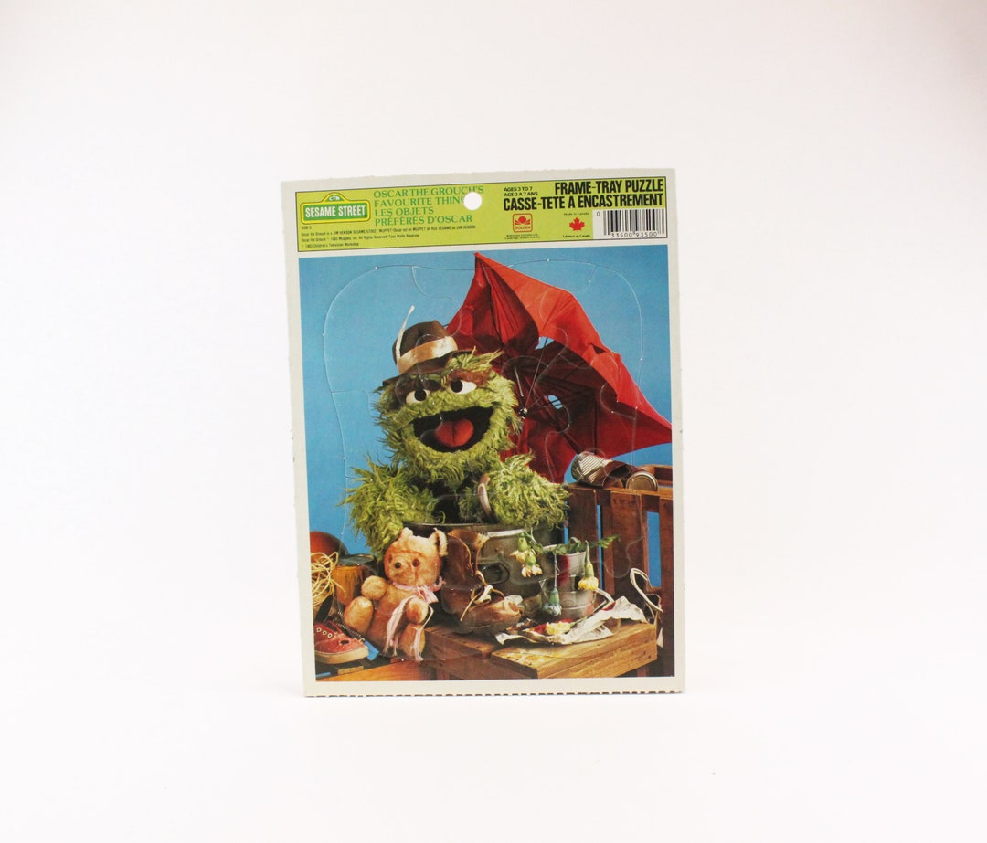 Vintage 1983 Sesame Street Oscar the Grouch's Favourite Things, Frame ...