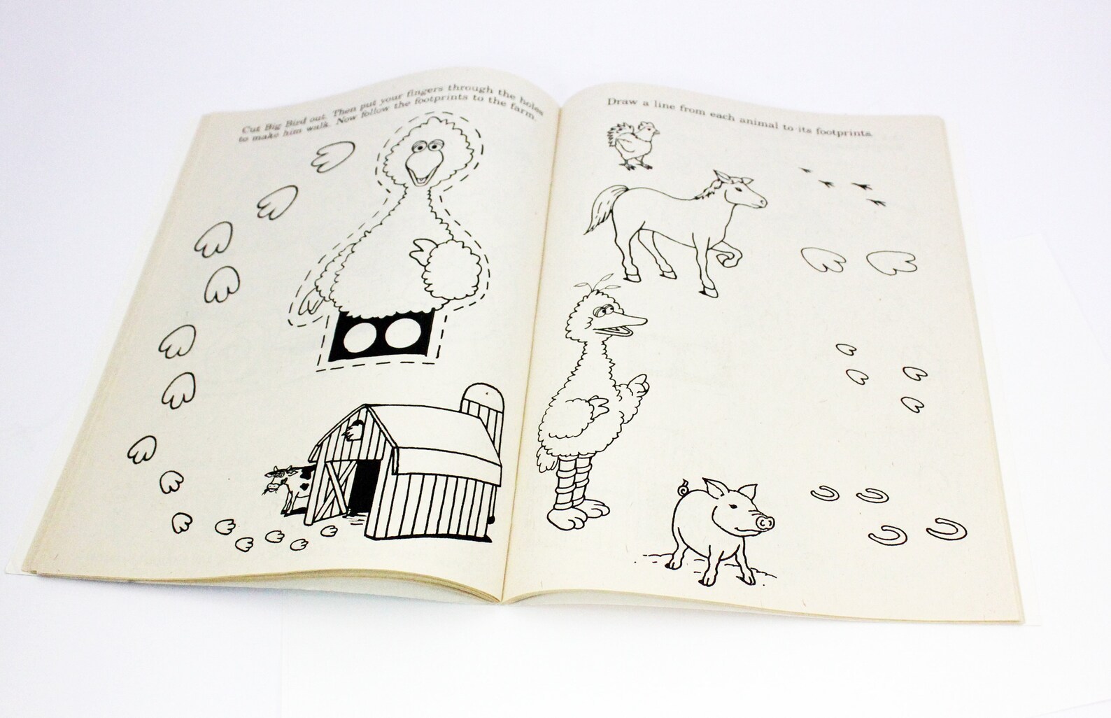 Vintage Sesame Street Follow That Bird the Movie Activity - Etsy