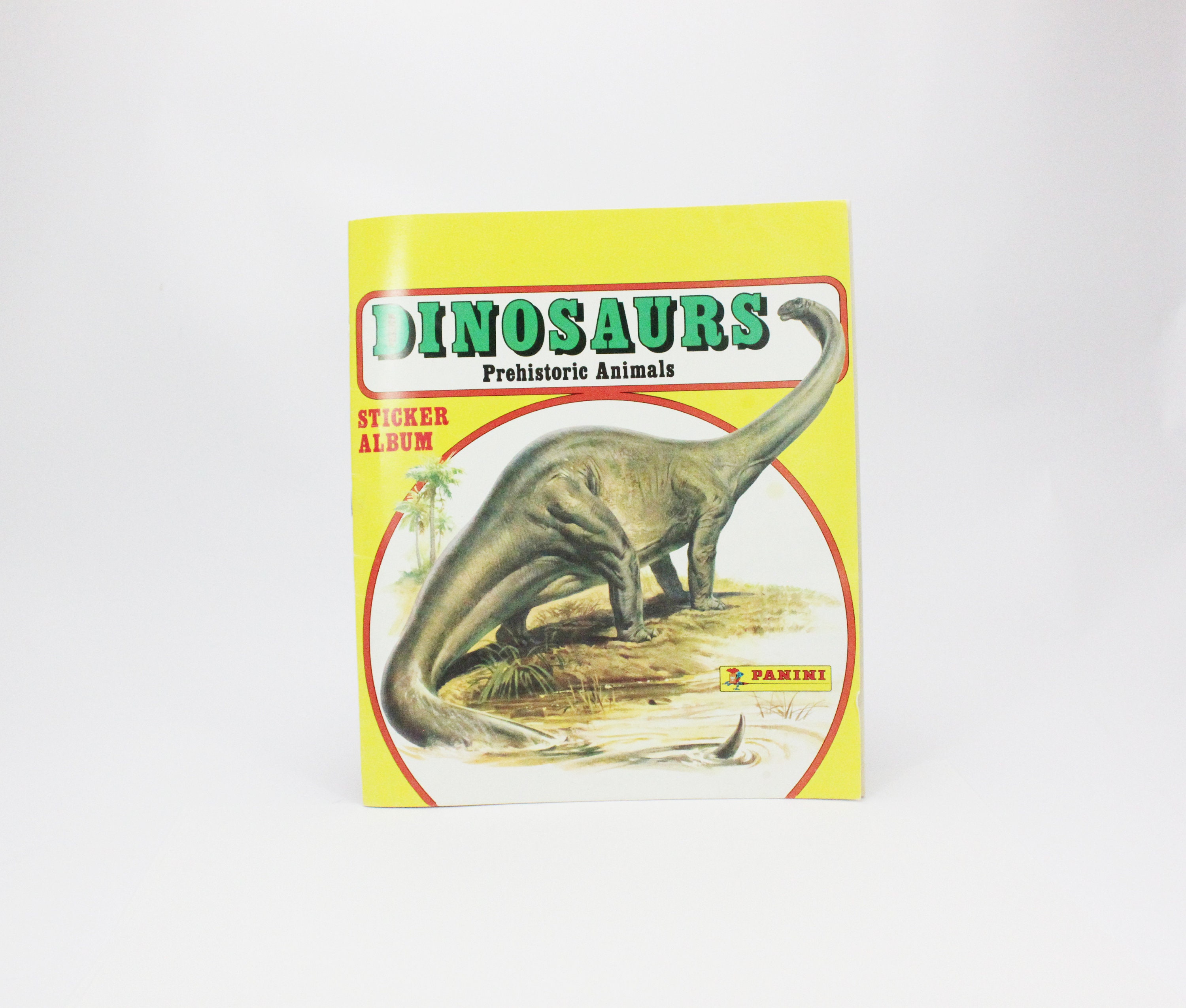 Vintage Sticker Panini Album, 1986 Dinosaurs Prehistoric Animals ...