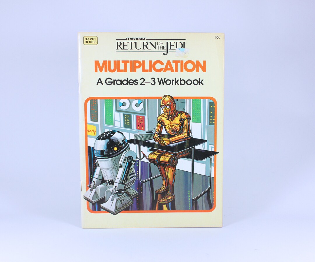 Vintage Book, Star Wars Return of the Jedi, Multiplication A Grade 2 -3 ...