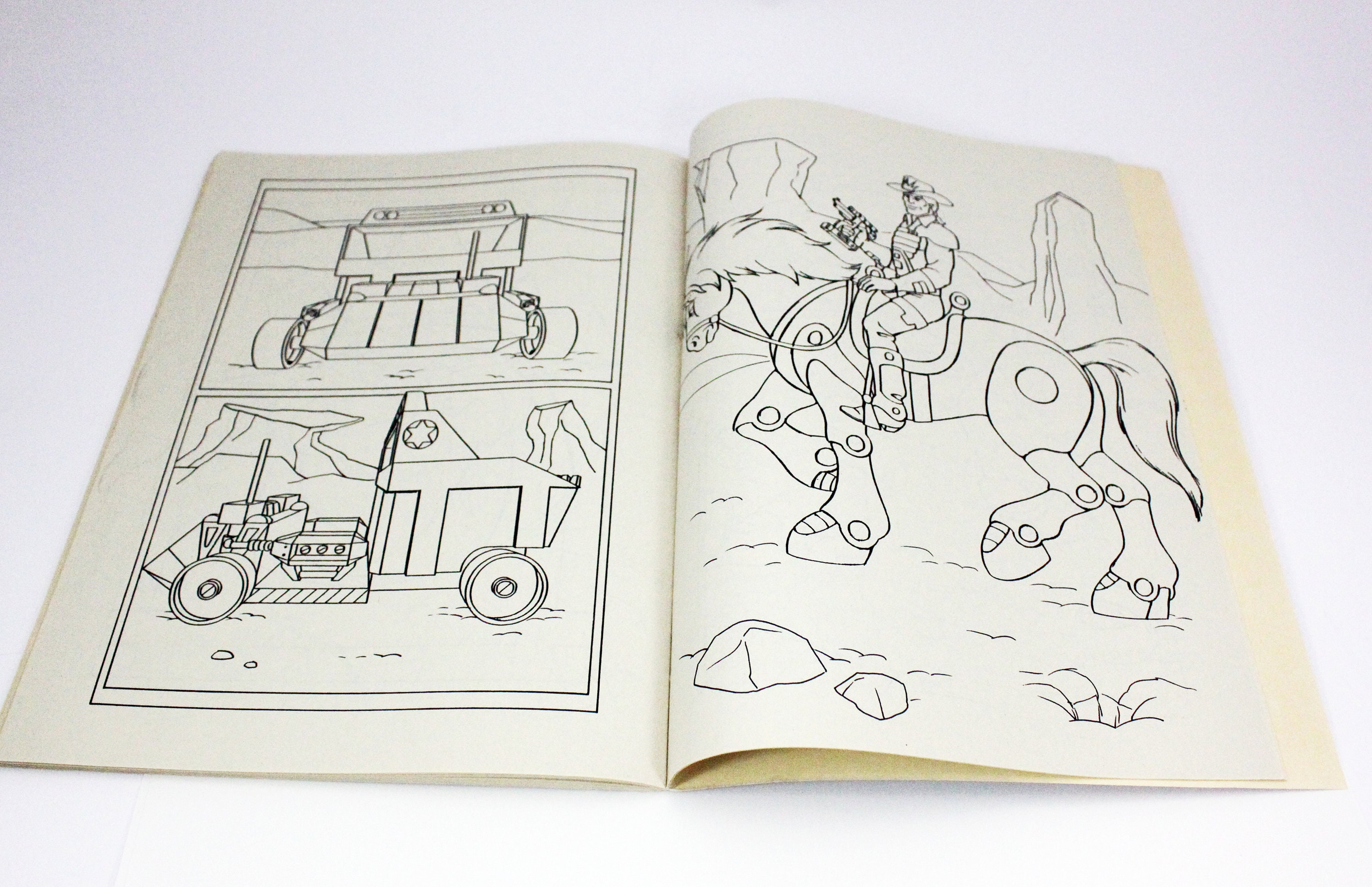 Vintage Filmation's Bravestarr Colouring Book by Golden, Coloring Books ...