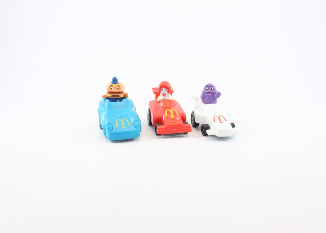 Vintage 1988 Mcdonalds Turbo Macs Toy Car Set: Ronald, Grimace, Officer ...