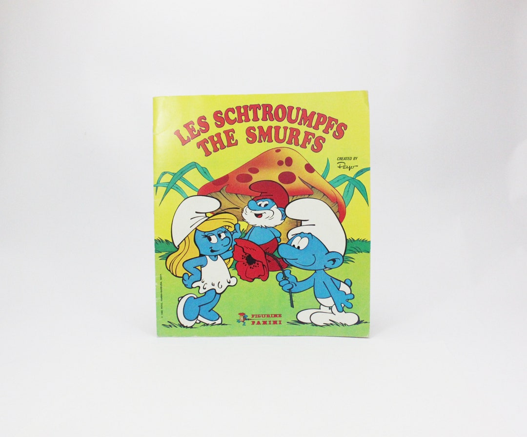 Vintage 1982 Smurfs Sticker Album - Panini Les Schtroumpfs Book - Etsy