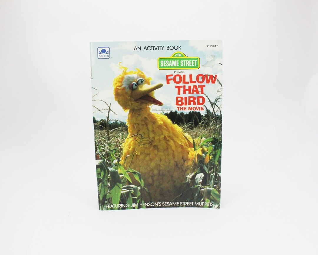 Vintage Sesame Street Follow That Bird the Movie Activity - Etsy