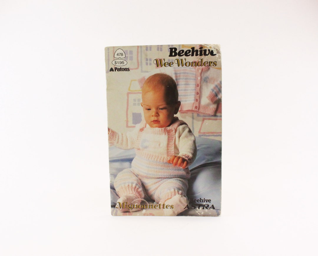 Vintage Knitting Pattern, Beehive Wee Wonders, Patons, Mignonnettes ...