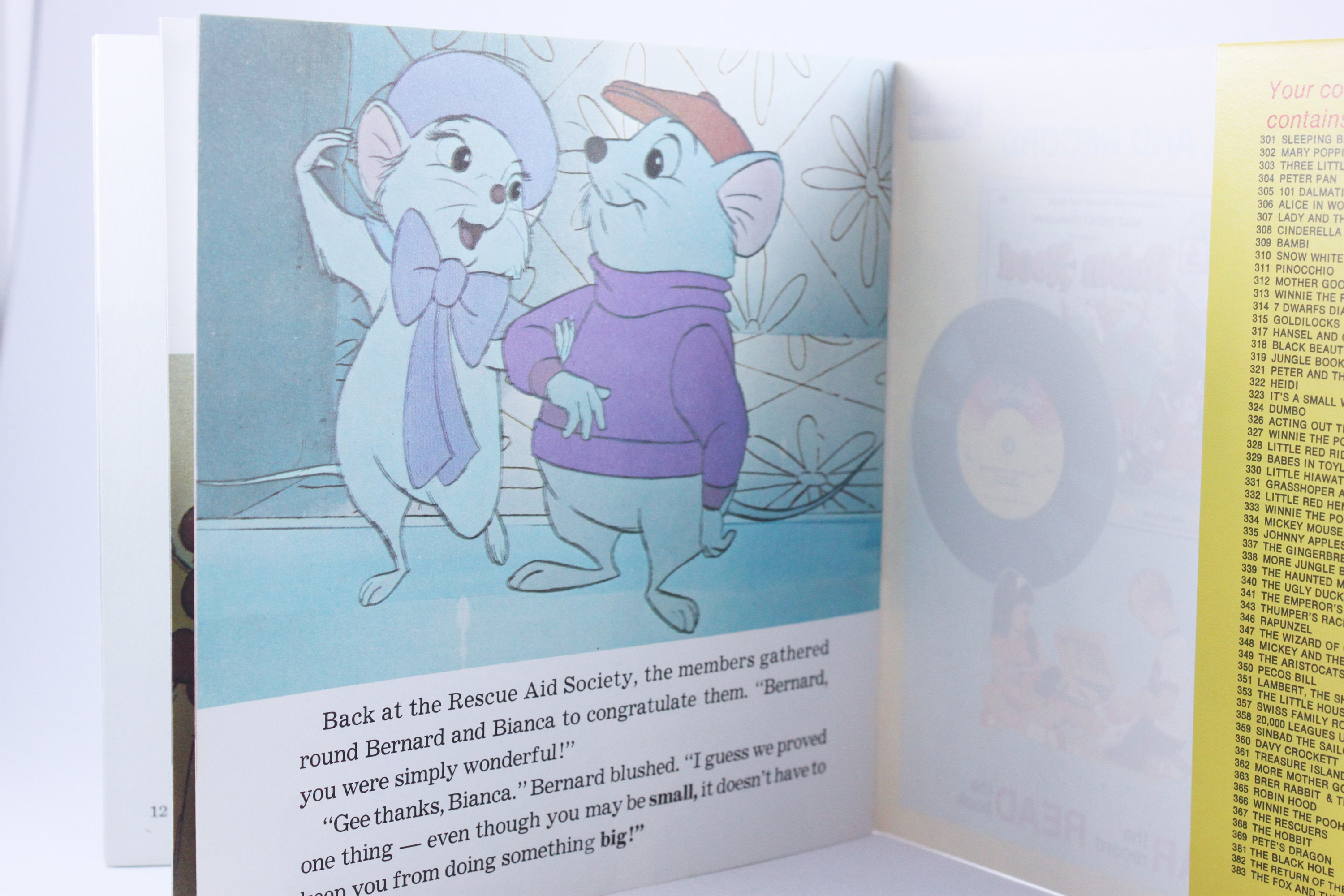 Vintage Book Walt Disney the Rescuers Soft Cover Book RPM - Etsy Canada