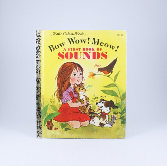 Vintage Book A Little Golden Book Bow Wow Meow A First | Etsy