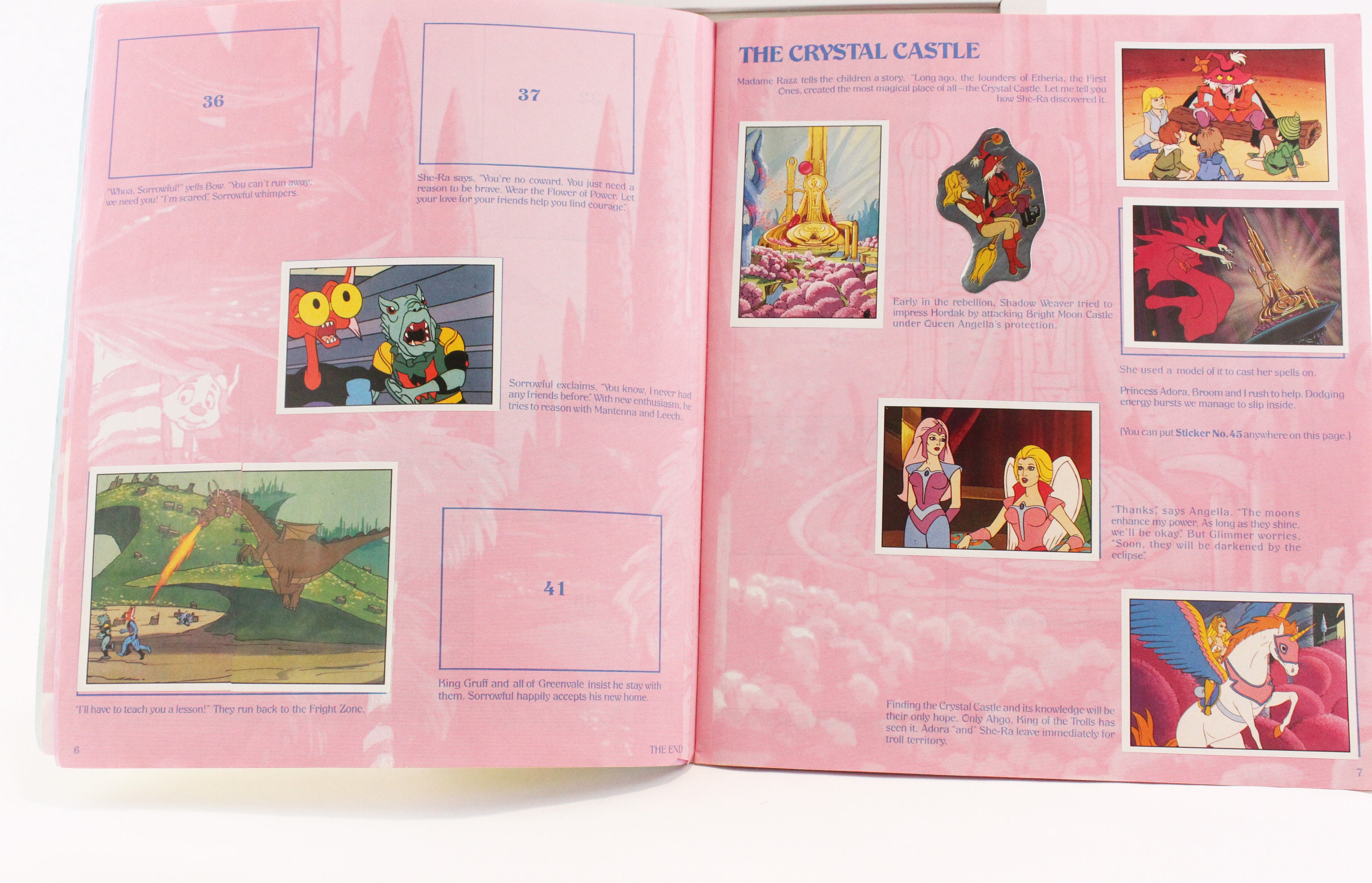 Vintage Sticker Panini Album, She-ra Princess of Power Sticker Book ...