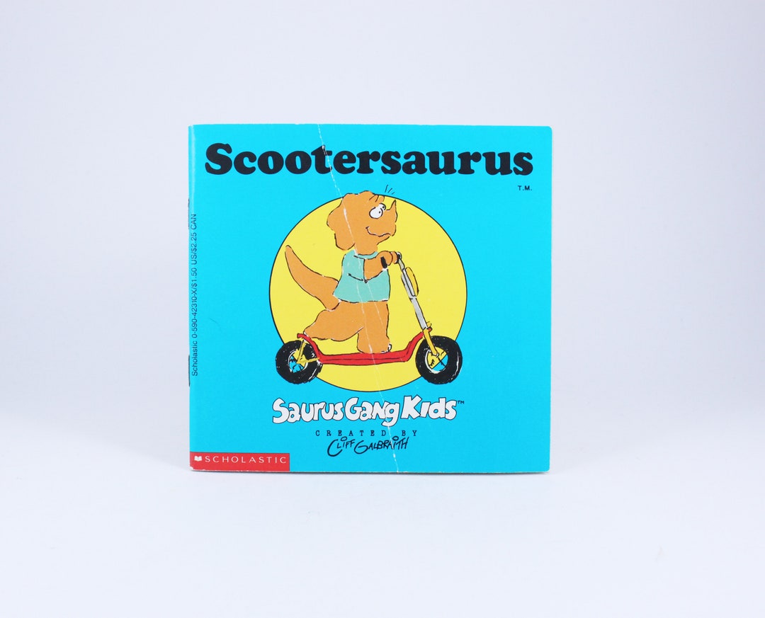 Vintage Book, Sacootersaurus, Saurus Gang Kids, Created by Cliff ...