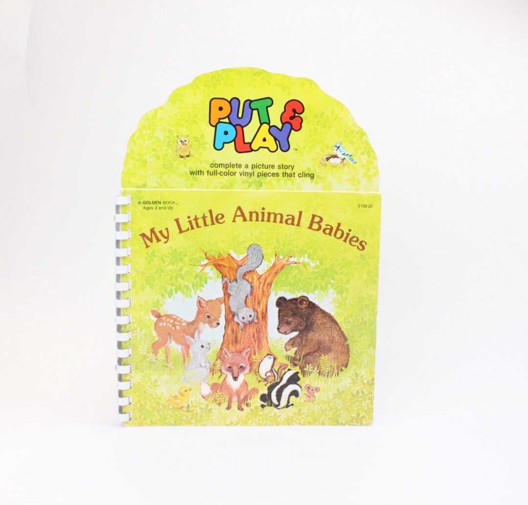 Vintage Book, Put & Play, My Little Animal Babies, Golden Book ...