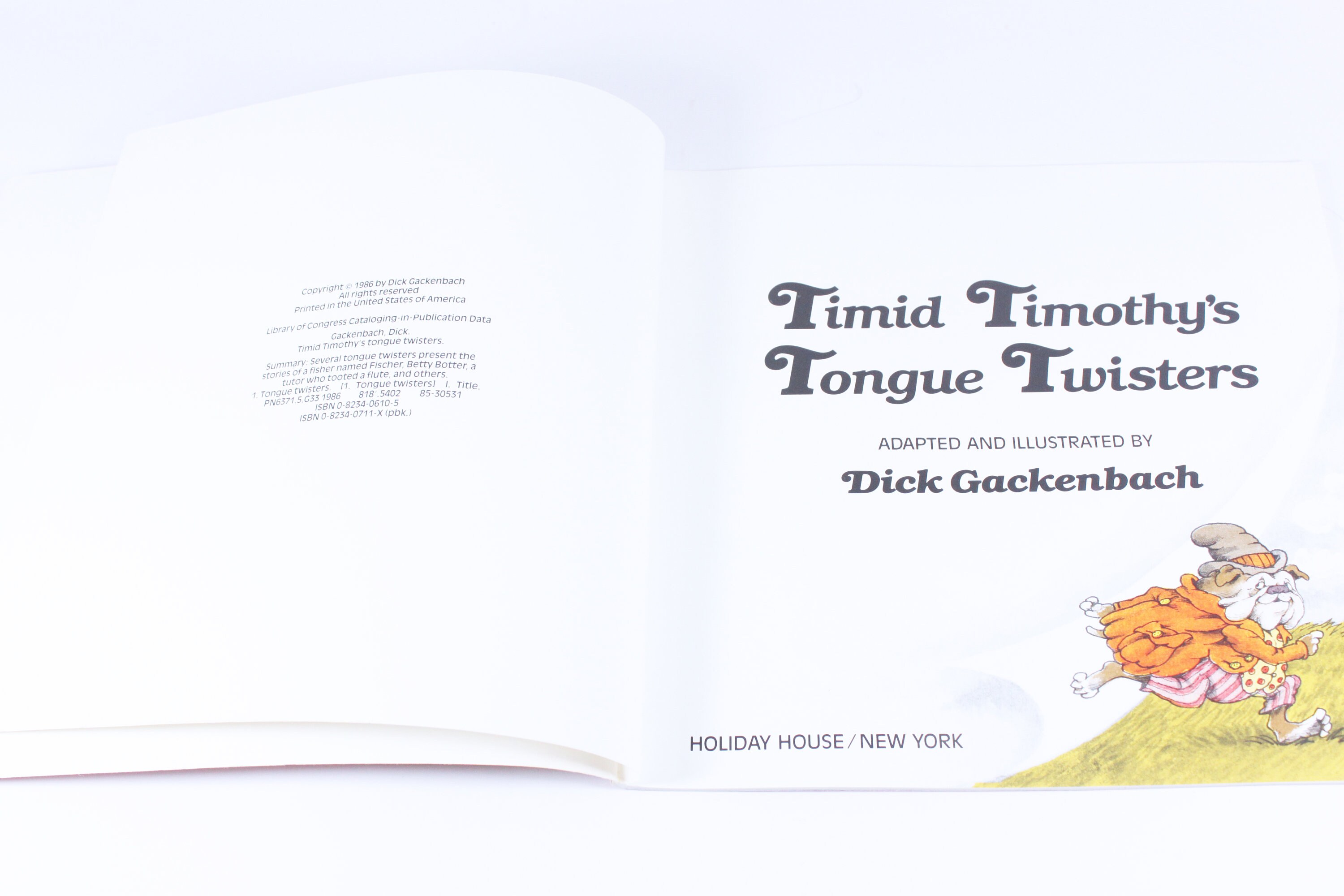 Vintage Book, Timid Timothy's Tongue Twisters, Adapted and Illustrated ...
