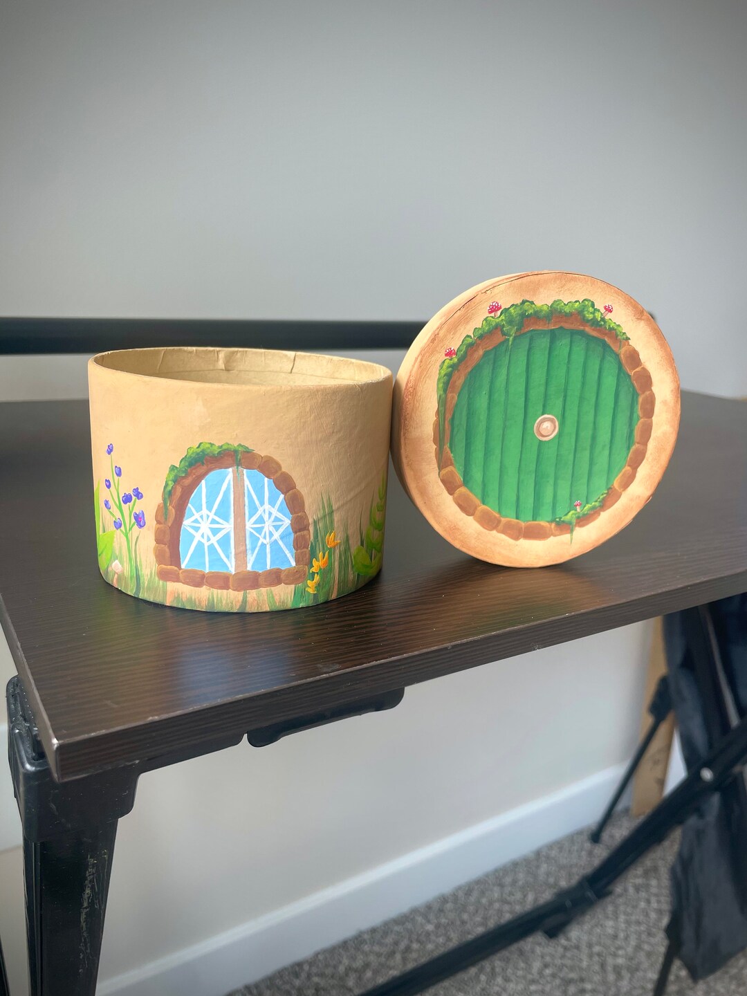 Hand Painted Hobbit Hole Box - Etsy