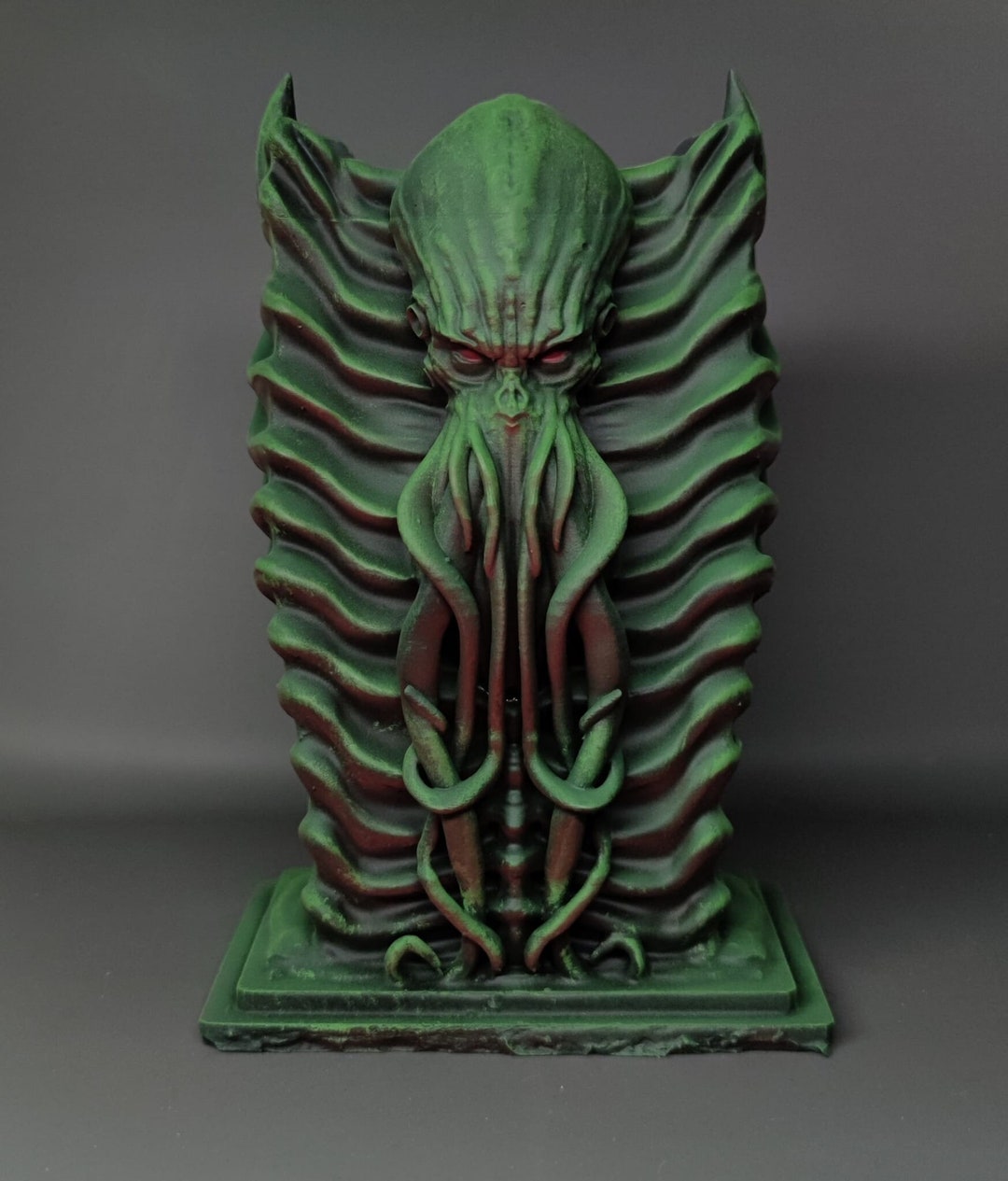 Cthulhu Green Statuette With Lovecraft Playing Cards - Etsy