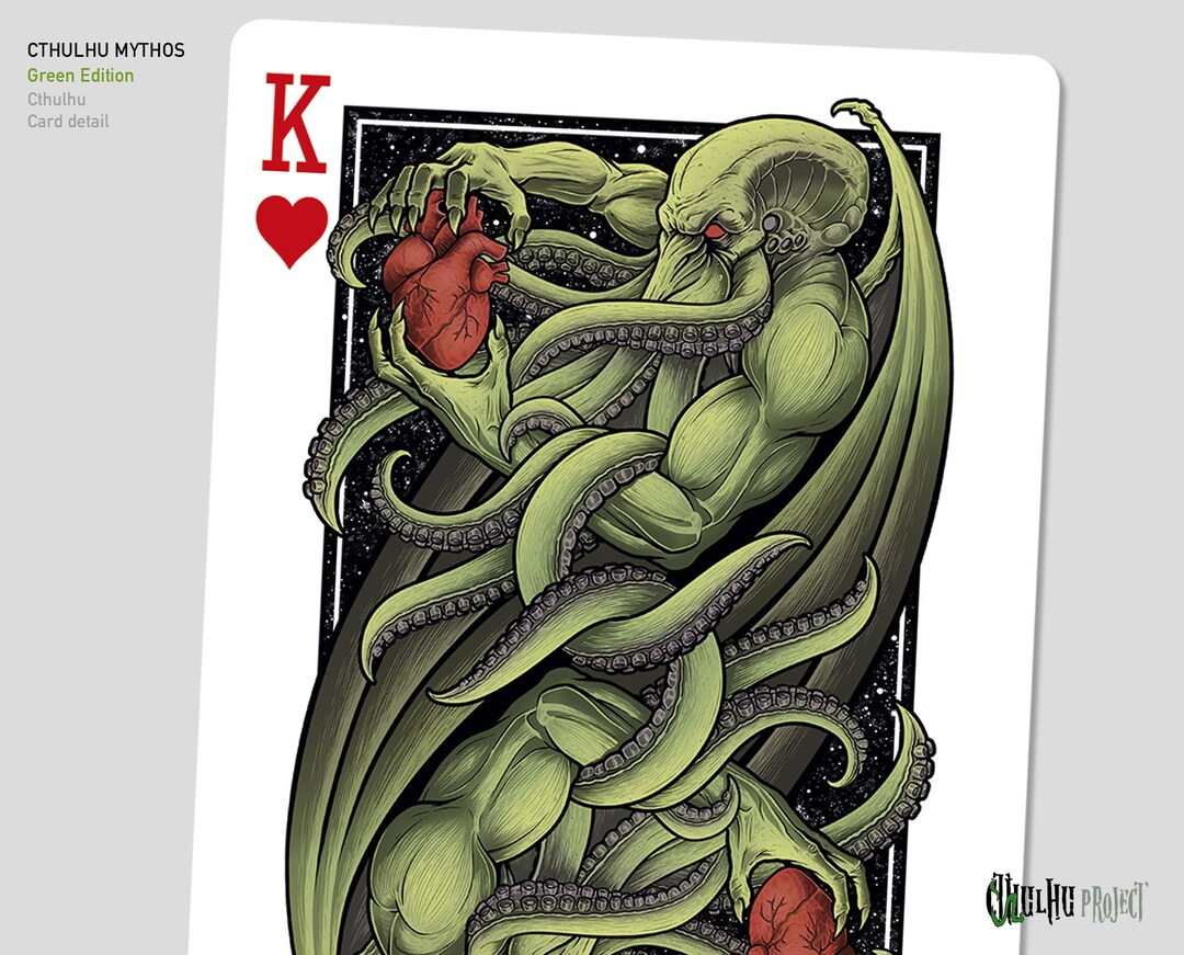 Cthulhu Mythos Poker Double Set (green Edition, Black Edition & Dealer ...