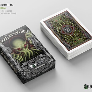 Cthulhu Mythos Poker Double Set (green Edition, Black Edition & Dealer ...