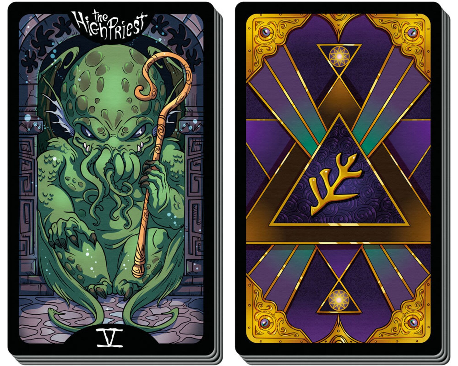 Eldritch Tarot the Cthulhu Tarot 78 Cards by Artist Sara - Etsy