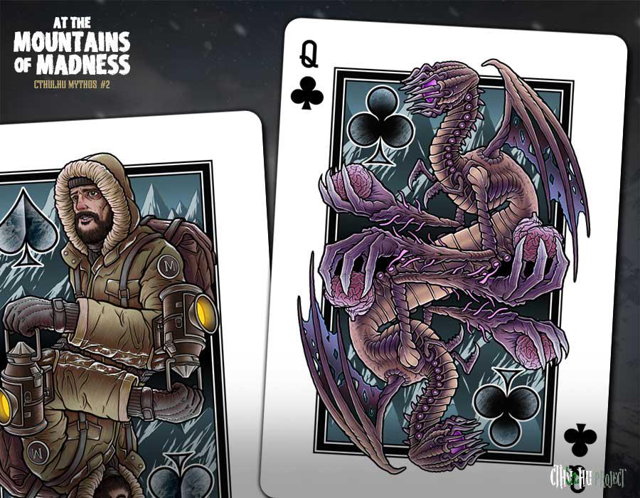 Cthulhu Poker Case With 2 Decks at the Mountains of Madness - Etsy