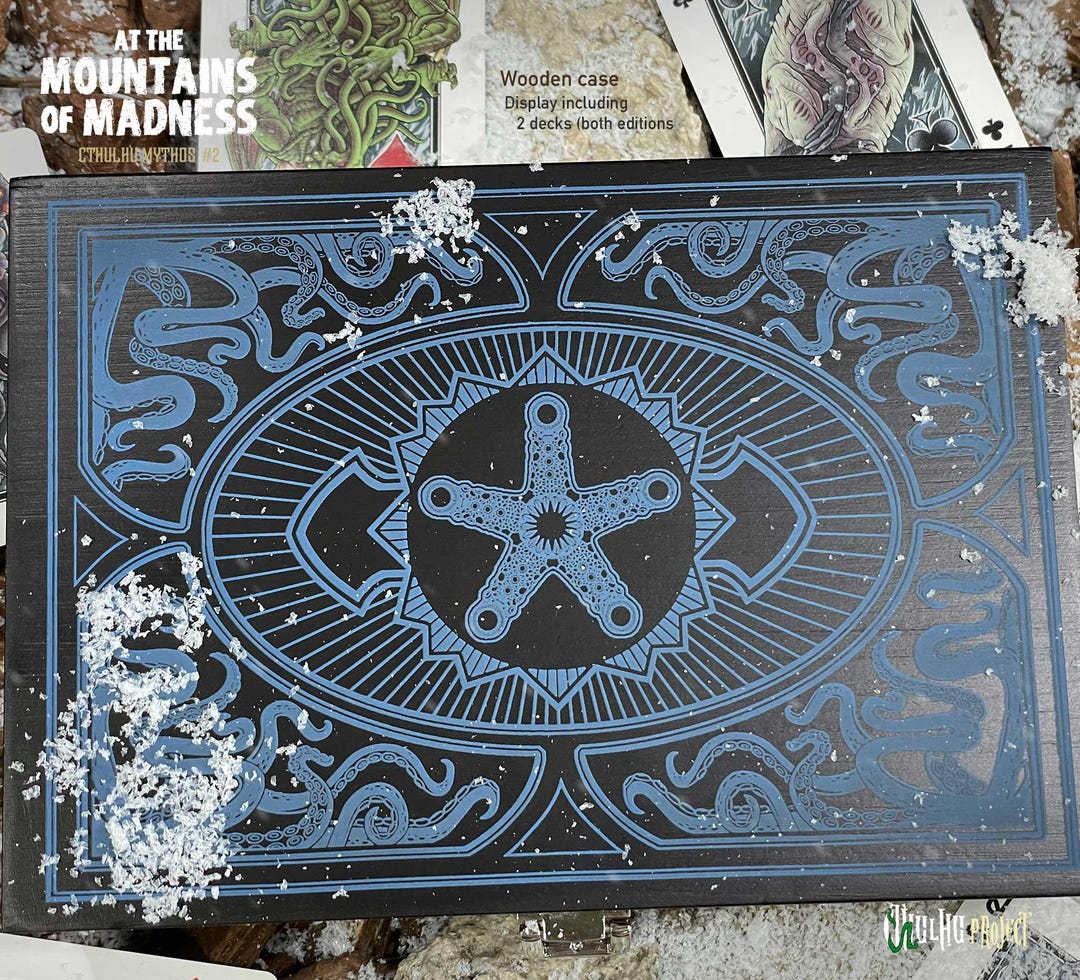 Cthulhu Poker Case With 2 Decks at the Mountains of Madness - Etsy