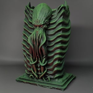 Cthulhu Green Statuette With Lovecraft Playing Cards - Etsy