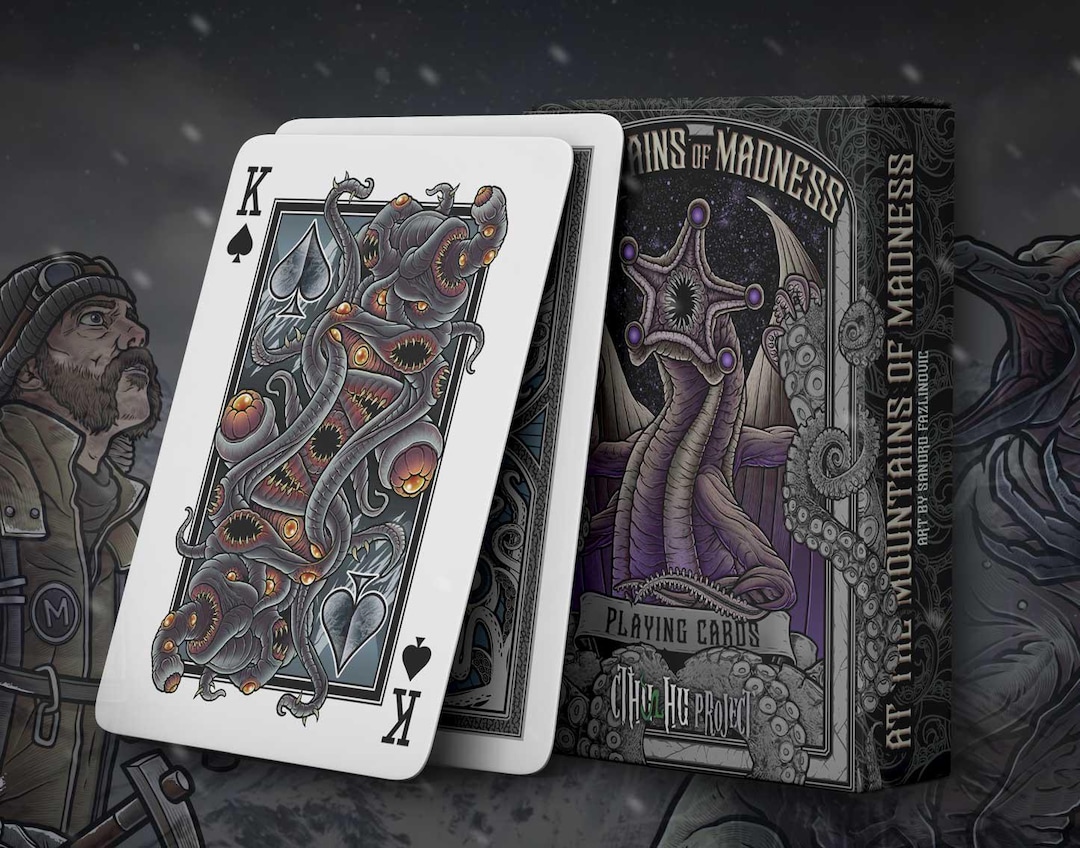 At the Mountains of Madness Playing Cards – Lovecraft Poker Deck | Full ...