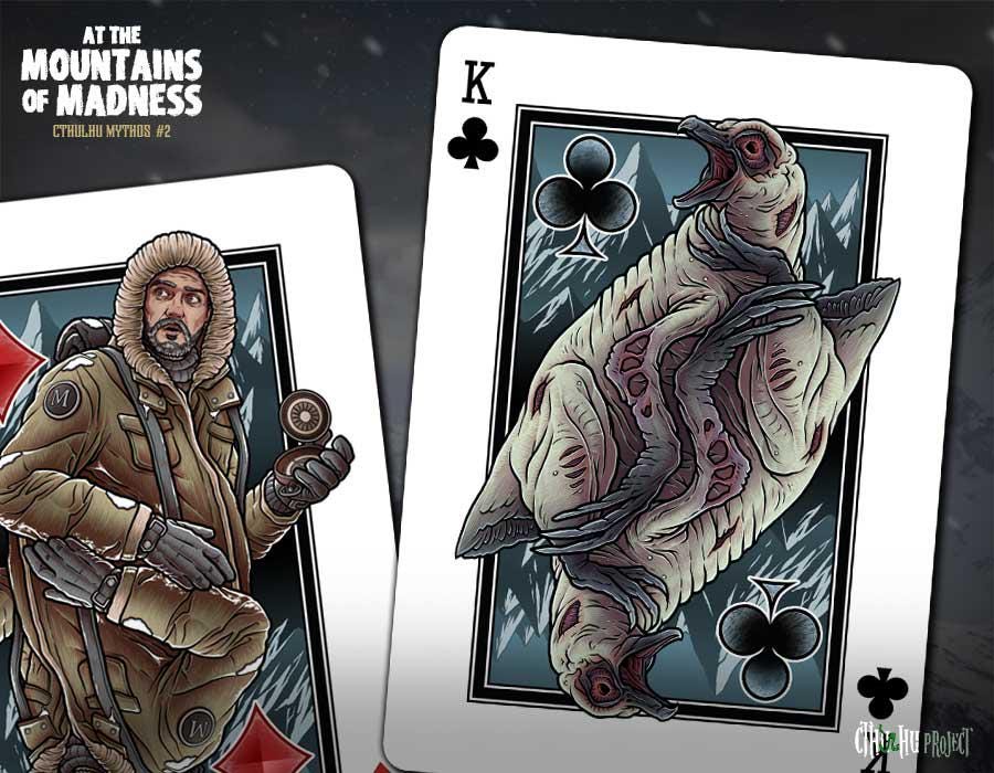 Cthulhu Poker Case With 2 Decks at the Mountains of Madness - Etsy