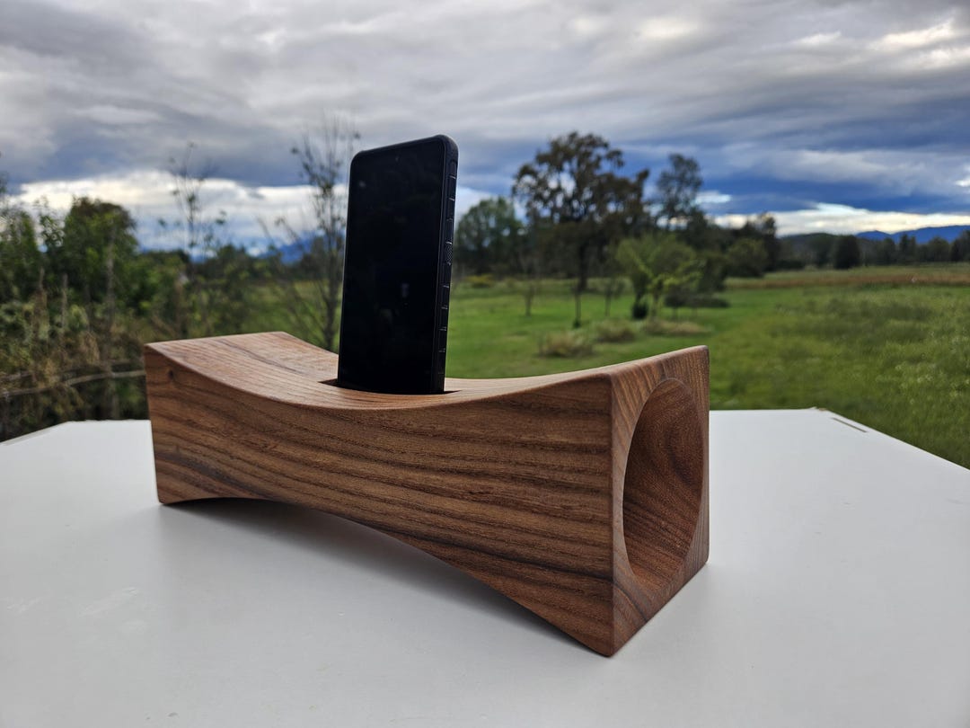Wooden Phone Speaker Sound Amplifier Phone Stand - Etsy