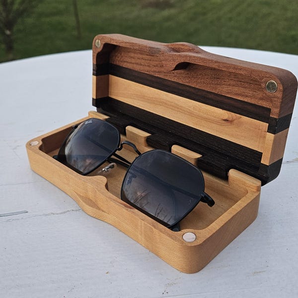 Wood Glasses Case - Etsy