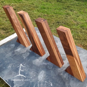 ANGLED TABLE LEGS / Thick Table Legs / Coffee Table Legs Round Table ...