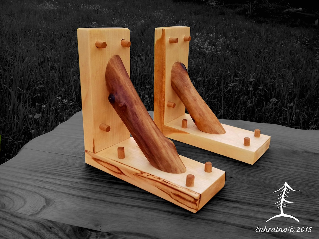 Unique Wooden Shelf BRACKETS, RUSTIC, Handmade CORBEL Wood, Brackets ...