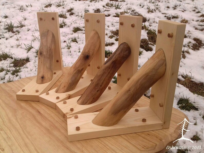 Unique Wooden Shelf BRACKETS RUSTIC Handmade CORBEL Wood | Etsy