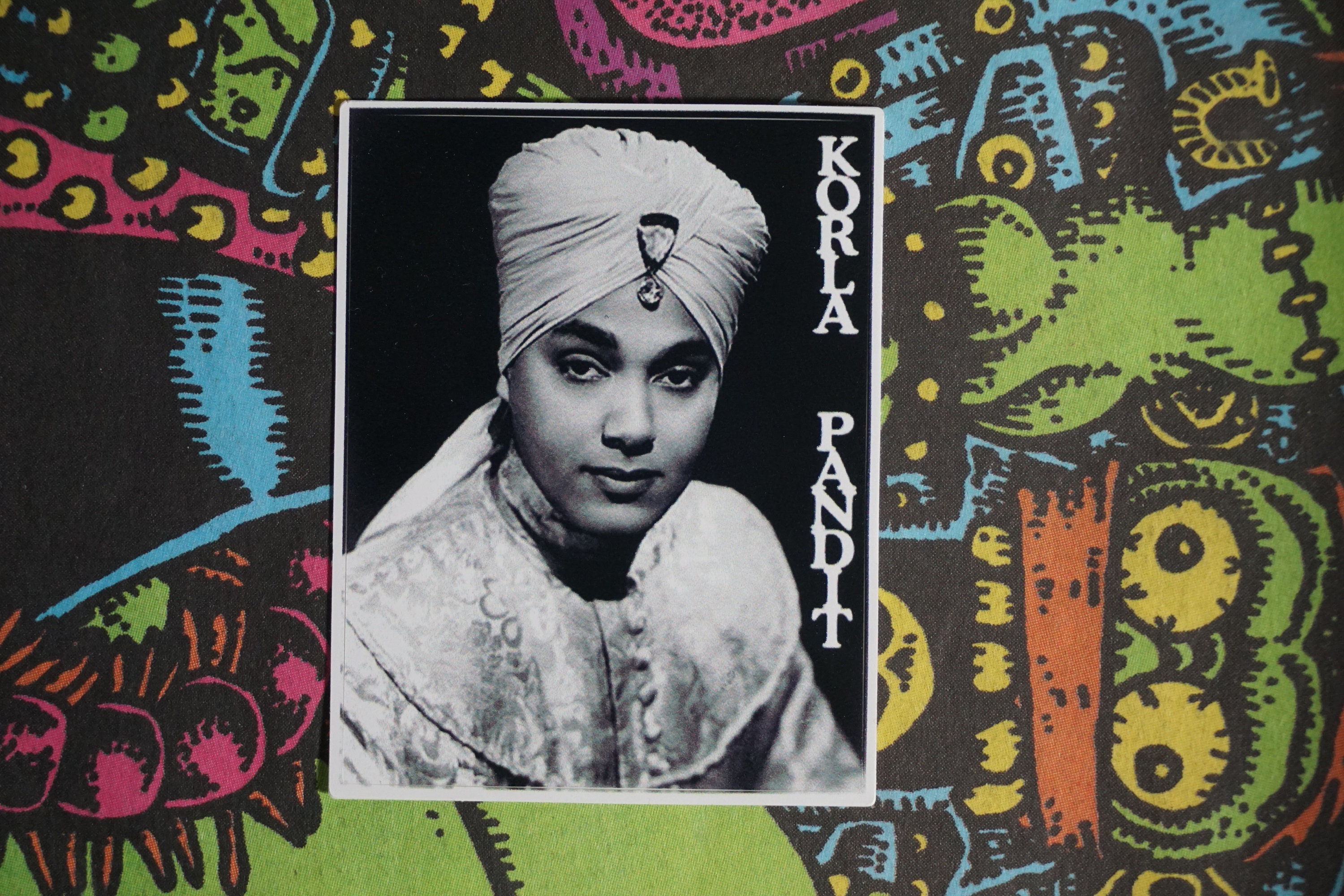 Korla Pandit Sticker B&W Retro Decal Eastern Mystic Exotica 1950's ...