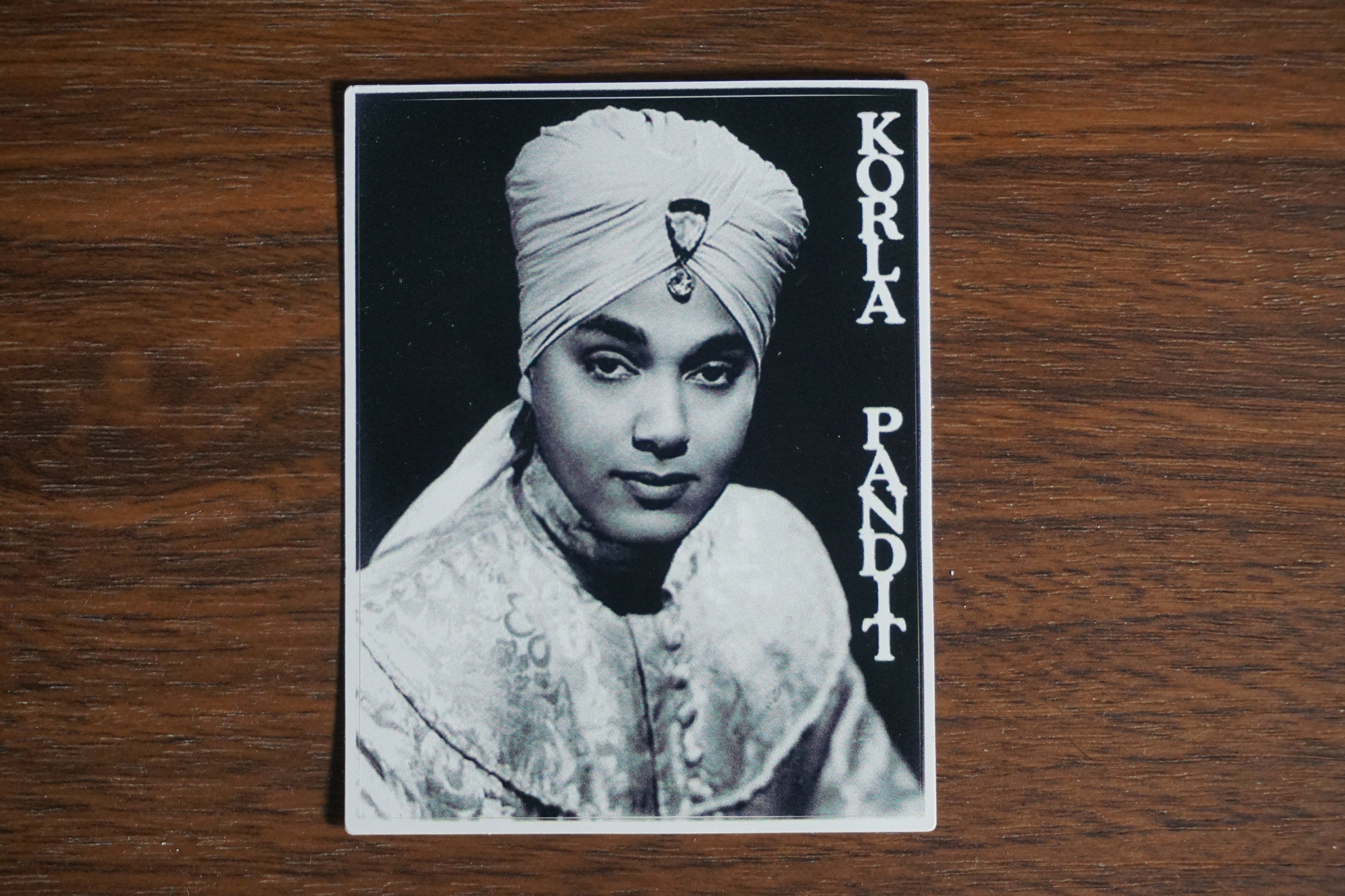 Korla Pandit Sticker B&W Retro Decal Eastern Mystic Exotica 1950's ...