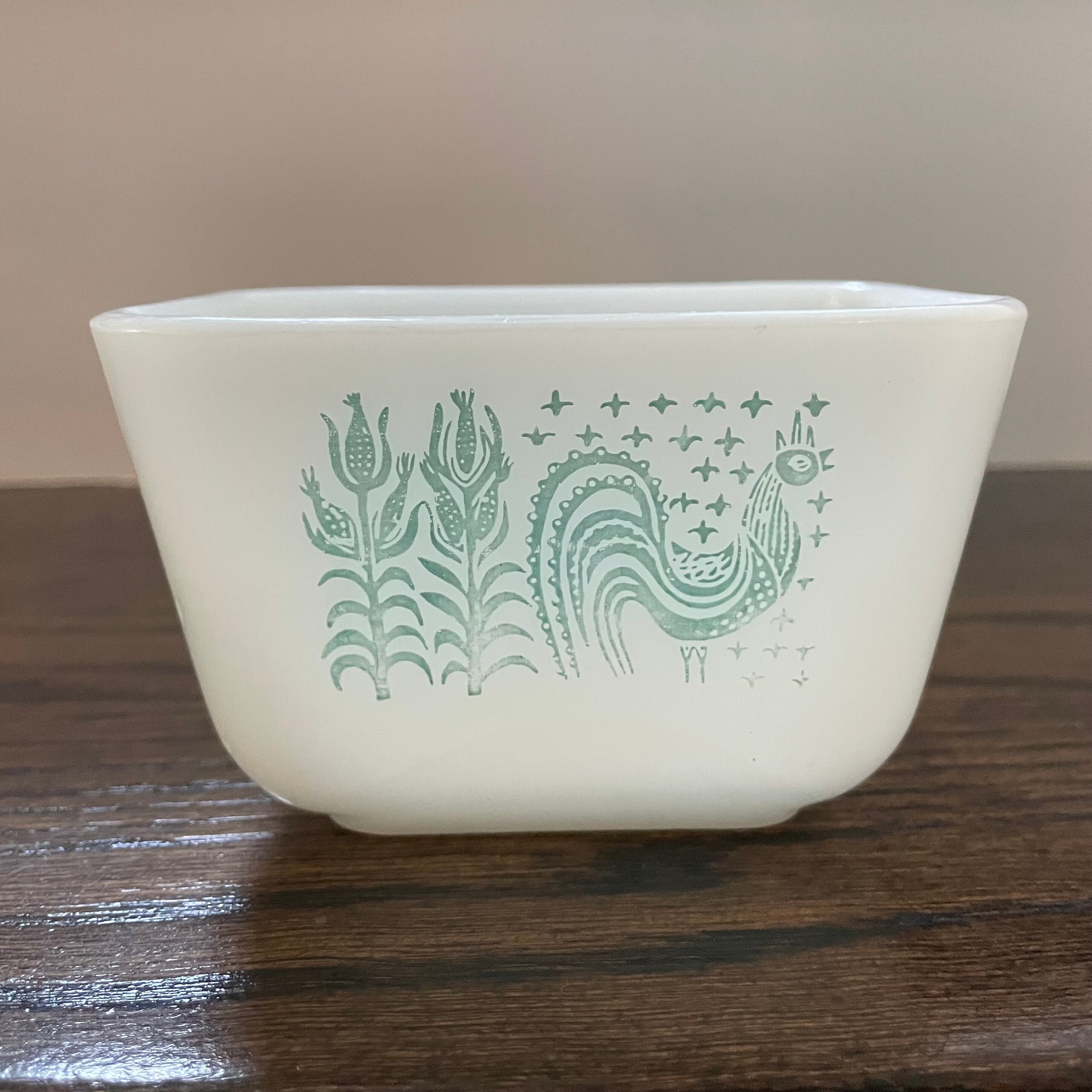 VINTAGE Pyrex Butterprint Small Refrigerator Dish 501 no Lid the Cutest ...